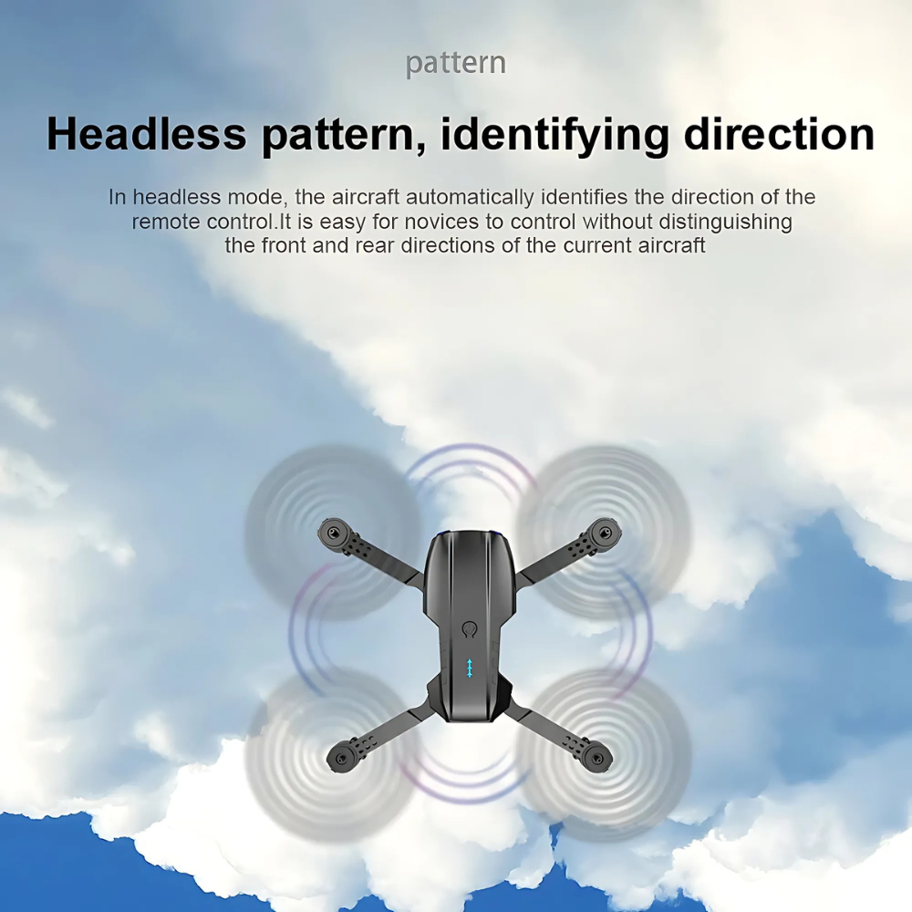 E99 Pro 4K Dual-Camera Drone, Foldable, Altitude Hold, Gesture Control ...