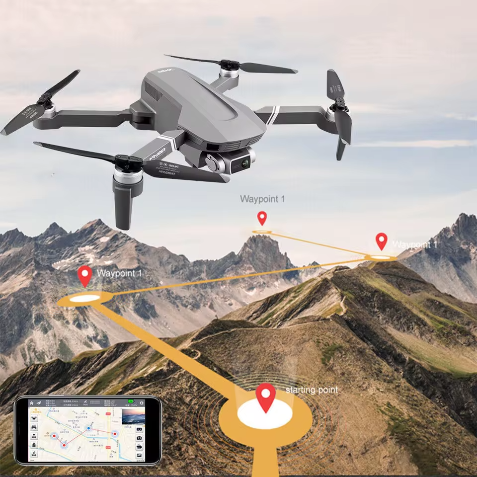 F4 Drone 4K GPS 5G WiFi Quadcopter, Dual Axis Gimbal Camera, Foldable ...
