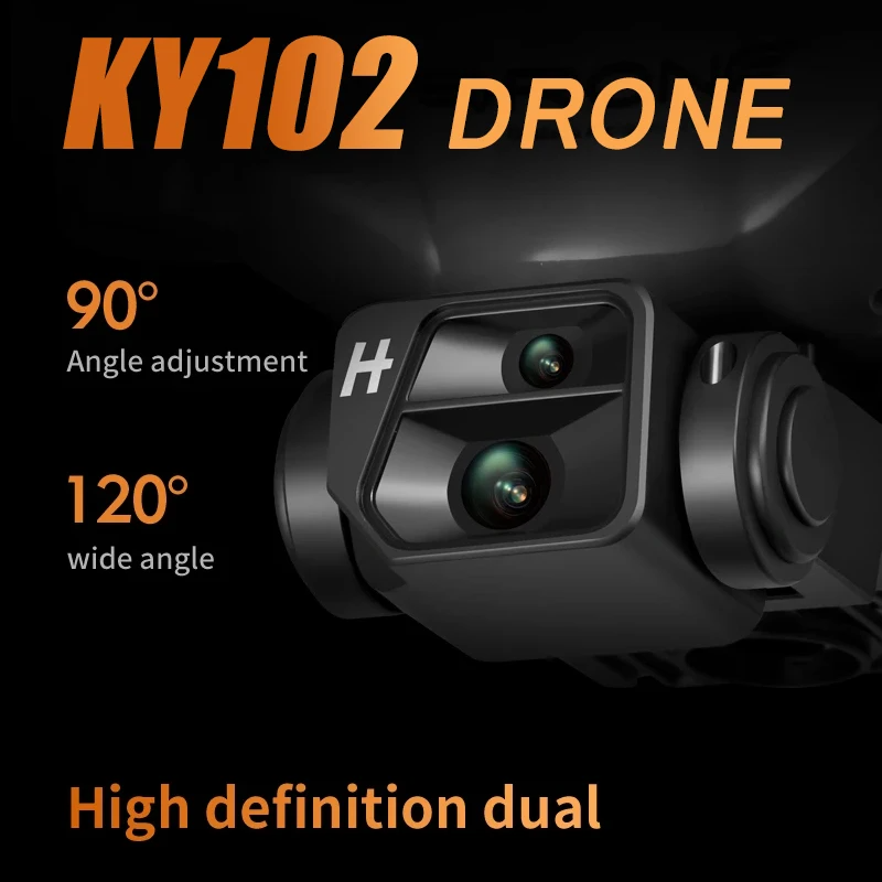 KY102 8K Dual-Camera Drone with 360° Obstacle Avoidance, Optical Flow Stabilization, Long Range ...